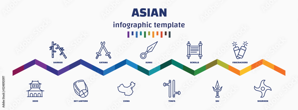 infographic template with icons and 11 options or steps. infographic ...