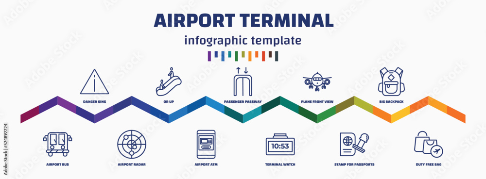infographic template with icons and 11 options or steps. infographic ...
