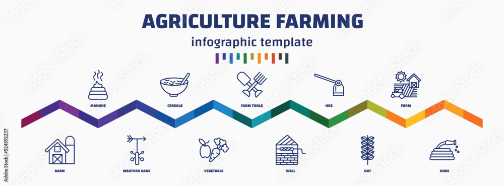 infographic template with icons and 11 options or steps. infographic ...