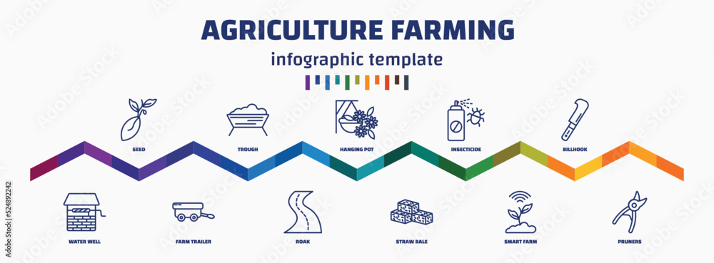 infographic template with icons and 11 options or steps. infographic ...