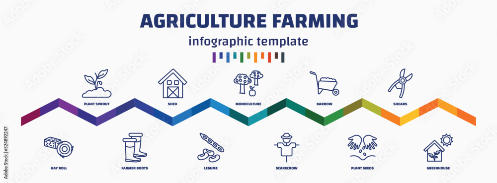 infographic template with icons and 11 options or steps. infographic ...