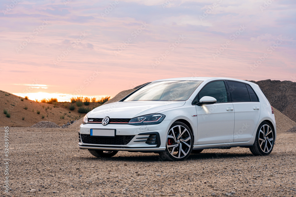 Augsburg, Germany - August 2022 Hot hatch Volkswagen Golf GTI Mk7 Stock ...
