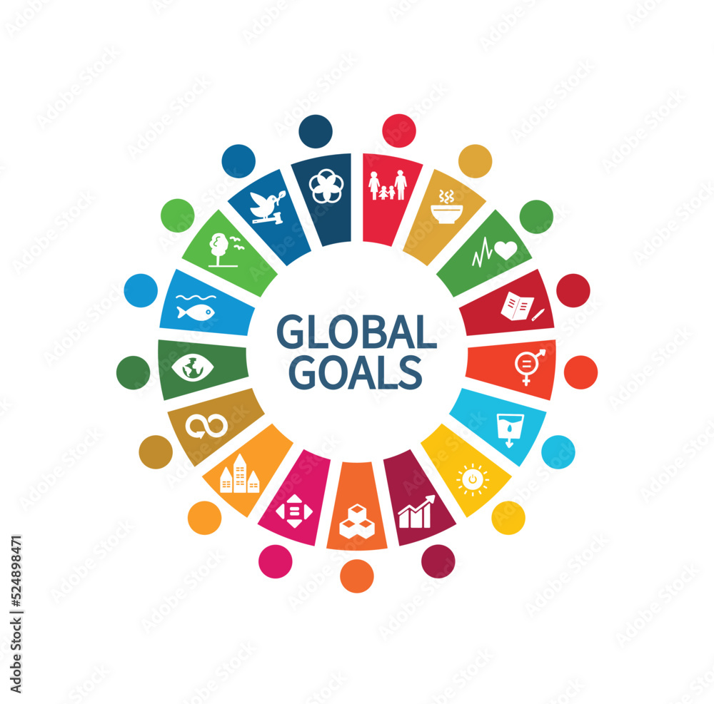 Sustainable Development Goals Logo Agenda 2030 Vector Illustration – eroppa