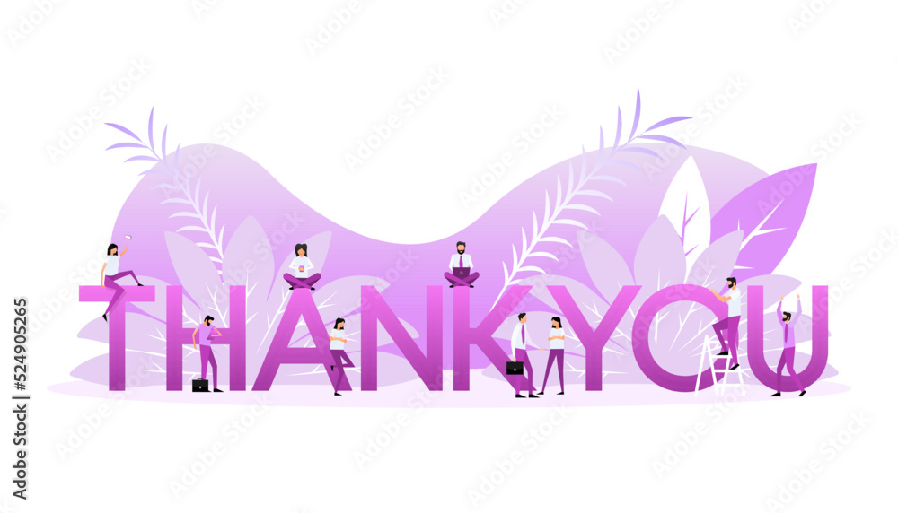 Thank you people, great design for any purposes. Vector illustration ...