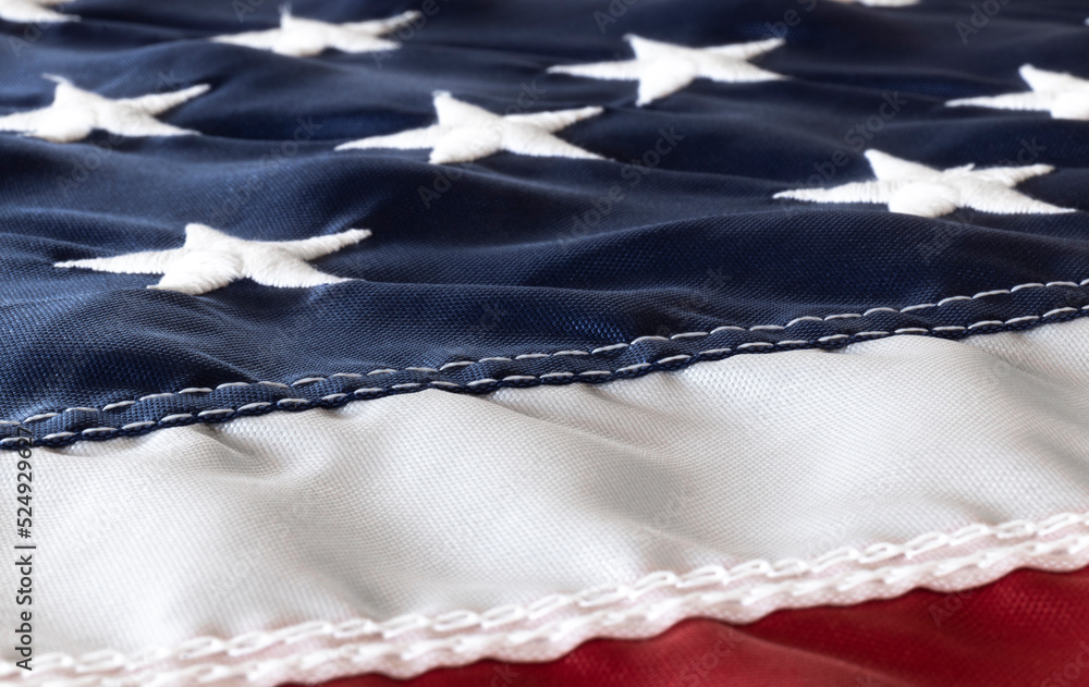 American Flag suitable for background with copy space, template and ...