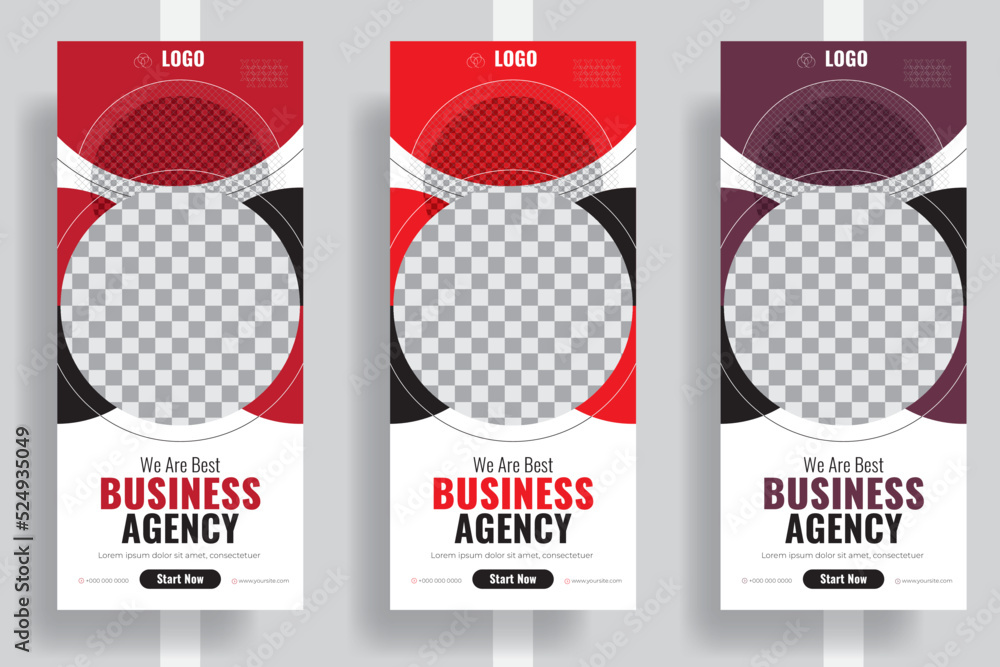 Corporate rollup or X banner design template, Roll-Up Advertising ...