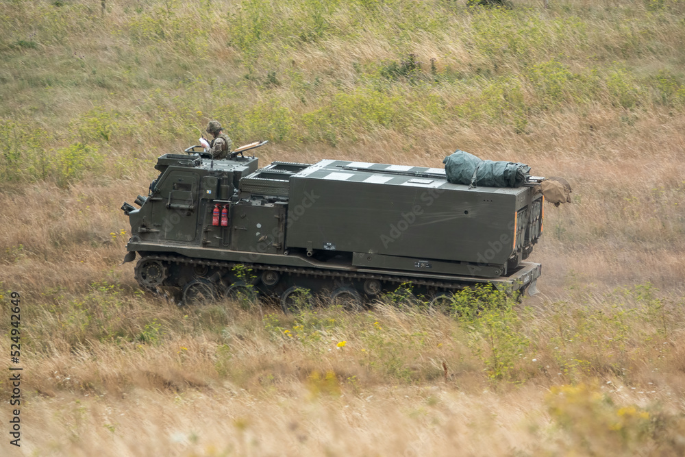 British army self propelled M270 Multiple Launch Rocket System (MLRS ...