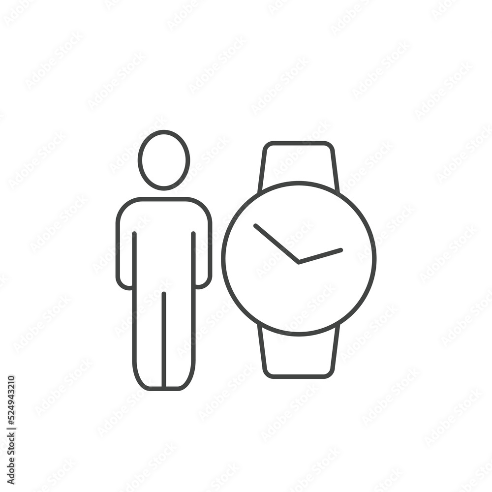 flexible schedule work icons symbol vector elements for infographic web ...