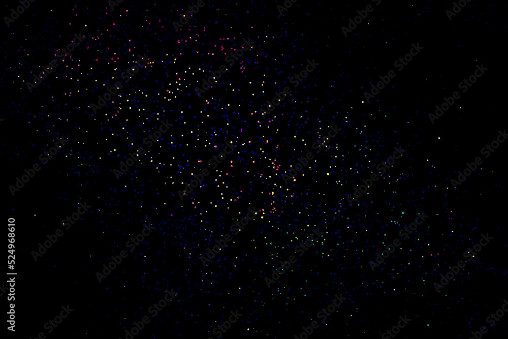 Galaxy space with colourful stars. Glowing stars in space. Starry night ...