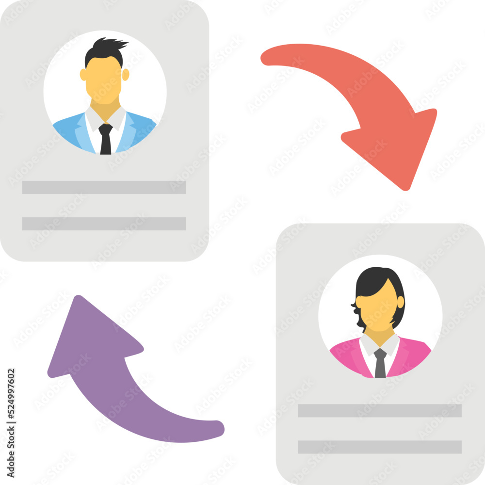 Employee Turnover Stock Vector | Adobe Stock