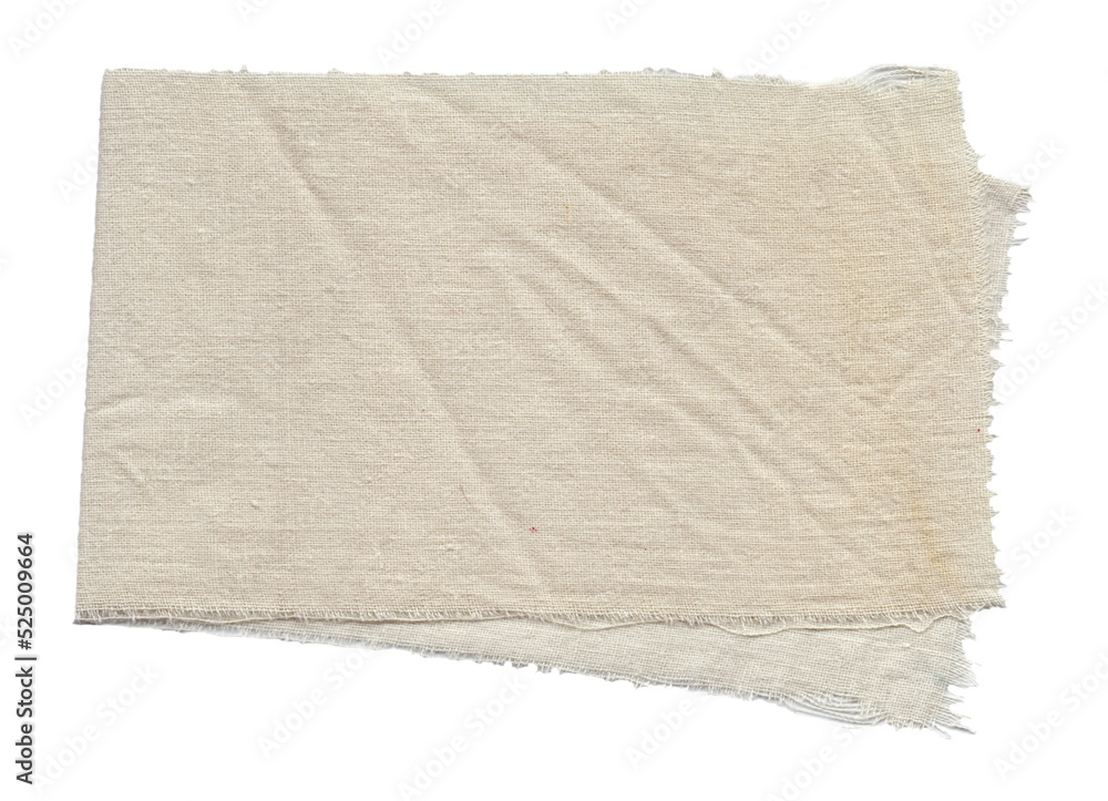Old dirty linen fabric texture background with stains isolated Stock ...