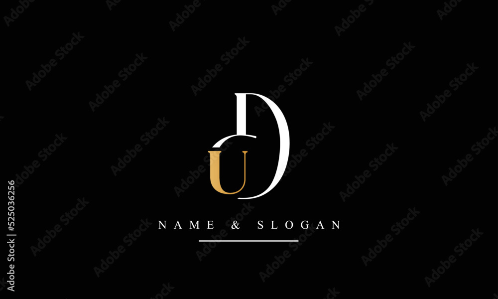 UD, DU, U, D abstract letters logo monogram Stock Vector | Adobe Stock