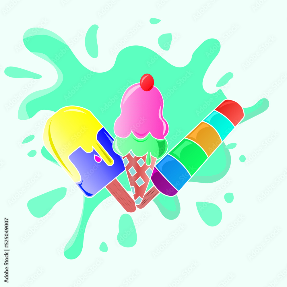 Vector set of sea green crayola, erin, yellow, blue, fuzzy wuzzy, dark ...