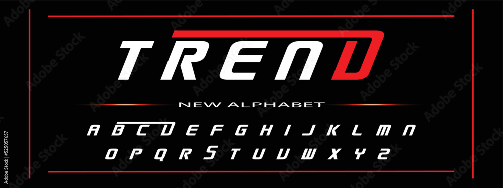 TREND Elegant alphabet letters font and number. Classic Lettering ...