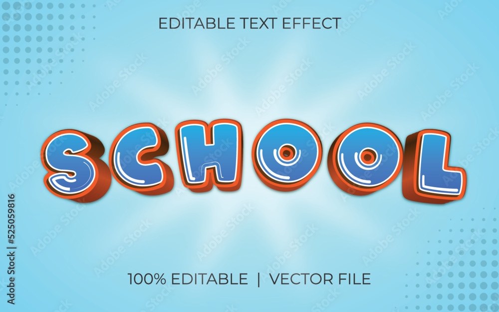 Text effects design concept for bold font style and use for brand and ...