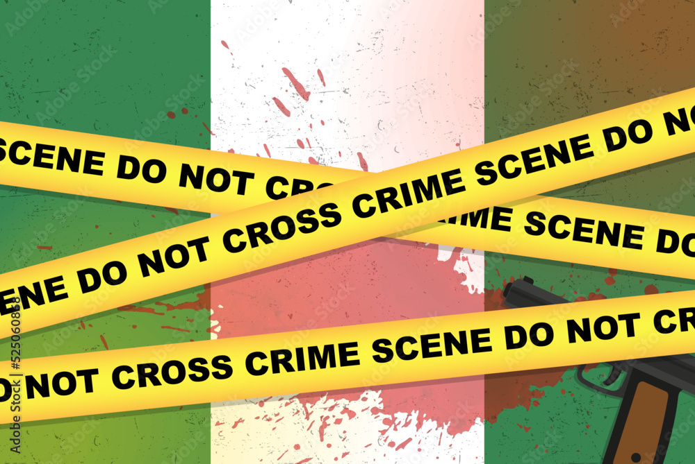 Niger armed attack vector banner, shooting news concept, armed assault ...