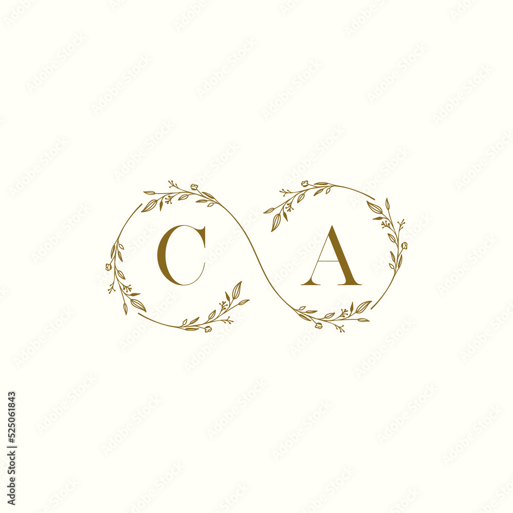 CA infinity wedding logo initial logo design which is good for branding ...