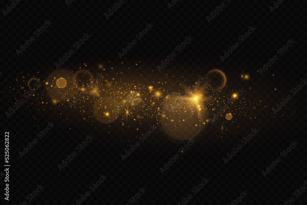 Glittering particles of fairy dust. dust particle sparkling glitter ...