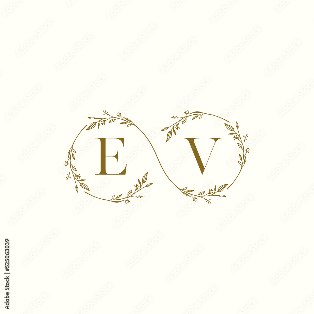EV infinity wedding logo initial logo design which is good for branding ...