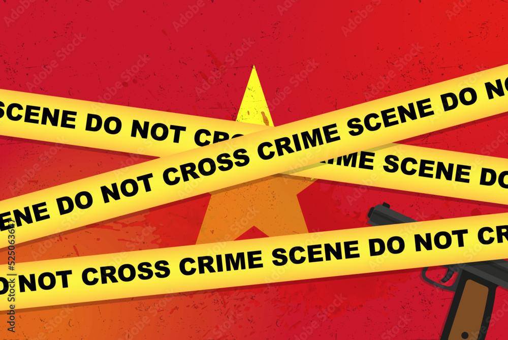Vetor de Vietnam armed attack vector banner, shooting news concept ...
