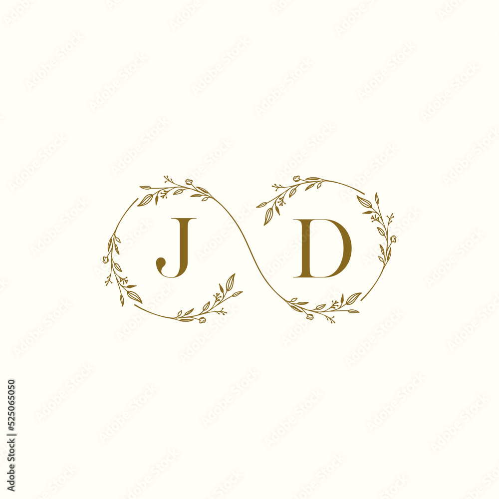 JD infinity wedding logo initial logo design which is good for branding ...