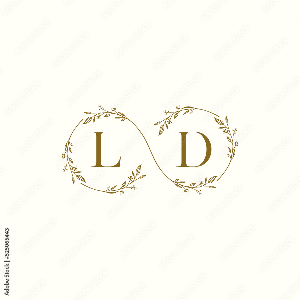 LD infinity wedding logo initial logo design which is good for branding ...