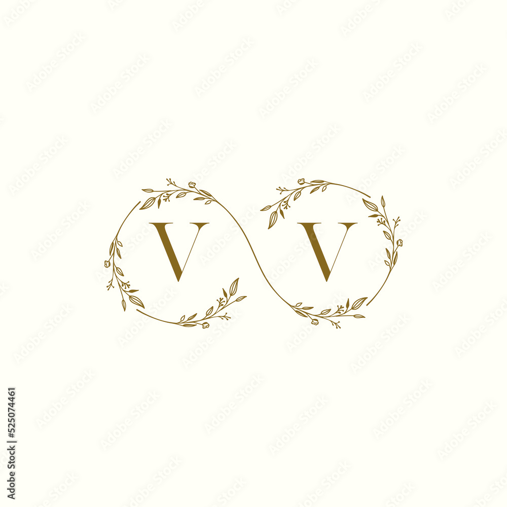 VV infinity wedding logo initial logo design which is good for branding ...