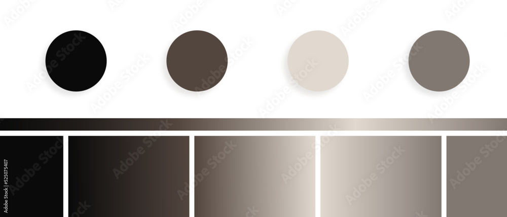 Dark Gothic aesthetic color palette with gradients for web ...