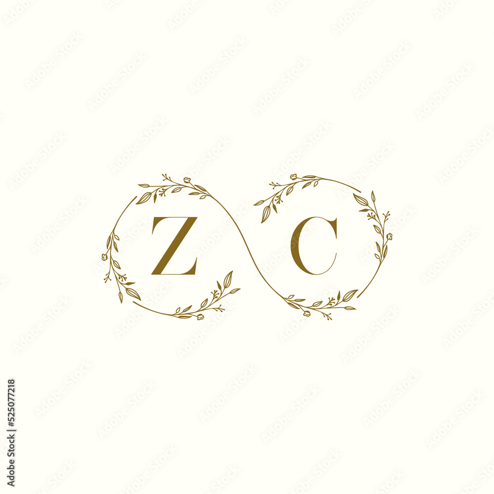 ZC infinity wedding logo initial logo design which is good for branding ...