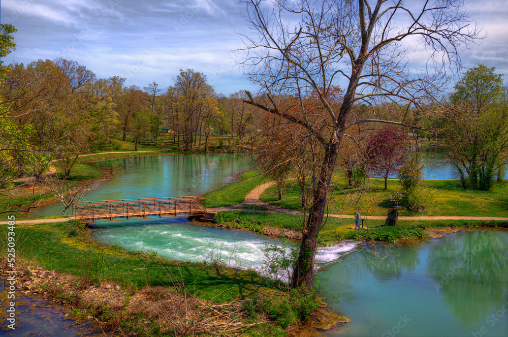Foto de A View Mammoth Spring from Overlook Mammoth Spring State Park ...