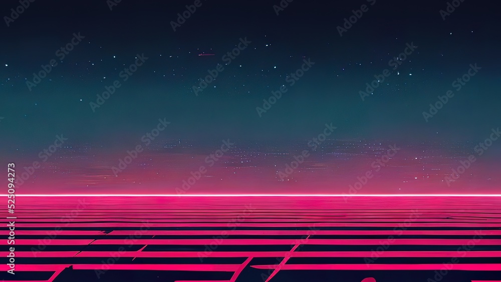 Synthwave texture, abstract background. Retrowave, vaporwave colorful ...