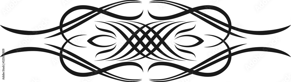 Filigree swirl isolated text border or divider Stock Illustration ...