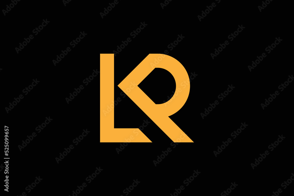 Minimal RL logo. Icon of a LR letter on a luxury background. Logo idea ...