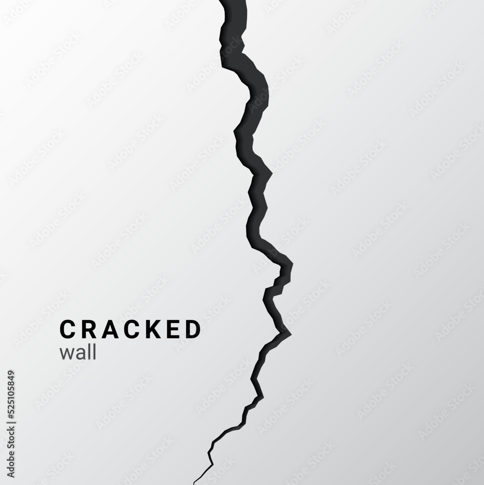 Line Crack Vector