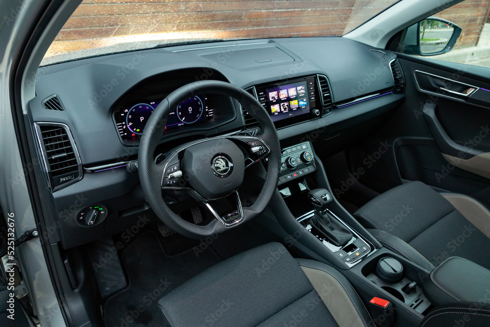 Skoda Karoq is a compact crossover SUV, designed and built by the Czech car manufacturer Skoda ...