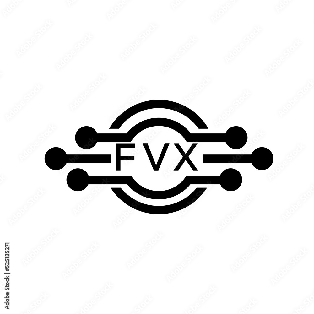 FVX letter logo. FVX best white background vector image. FVX Monogram ...