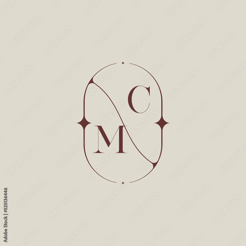 MC classic and unique wedding logo initial logo design which is good ...