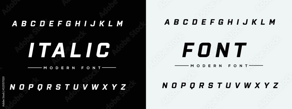 ITALIC Unique and Minimal TECH Letter set for your new startup ...