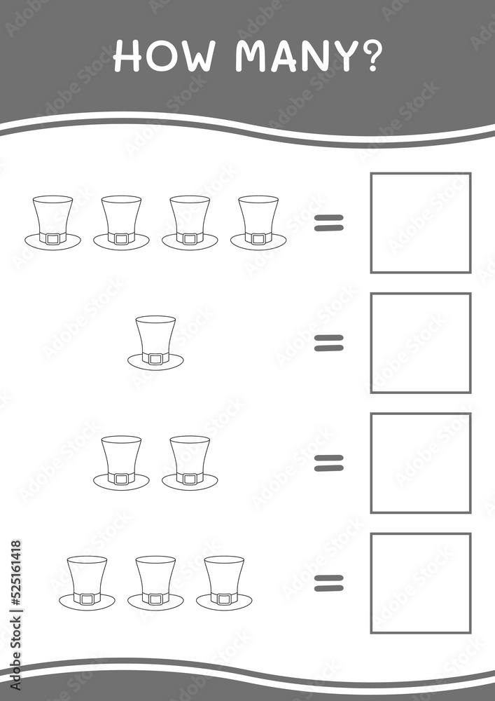 How many of St. Patrick's Day hat, game for children. Vector ...