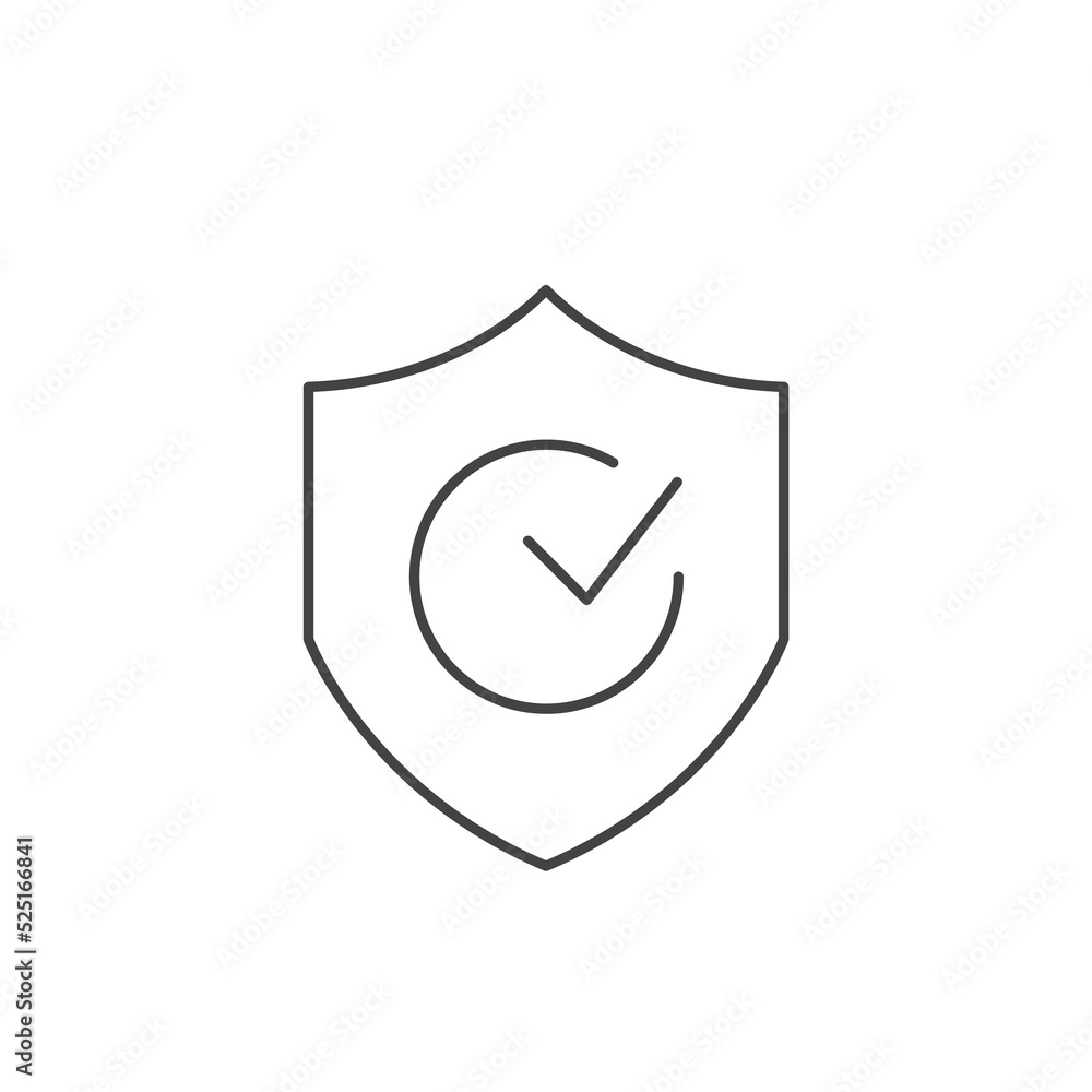 sheild check mark icons symbol vector elements for infographic web ...