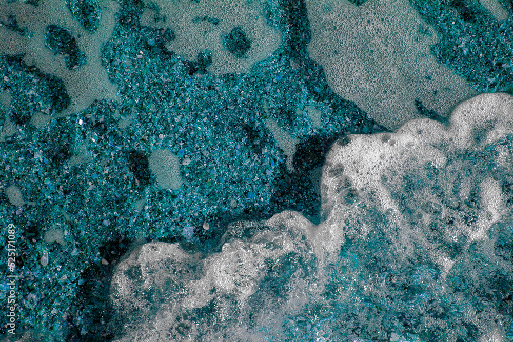 Turquoise abstract background. Natural reflection texture in water ...