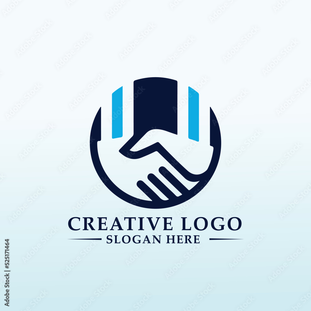 Design an Eye Popping Logo financial Stock Vector | Adobe Stock