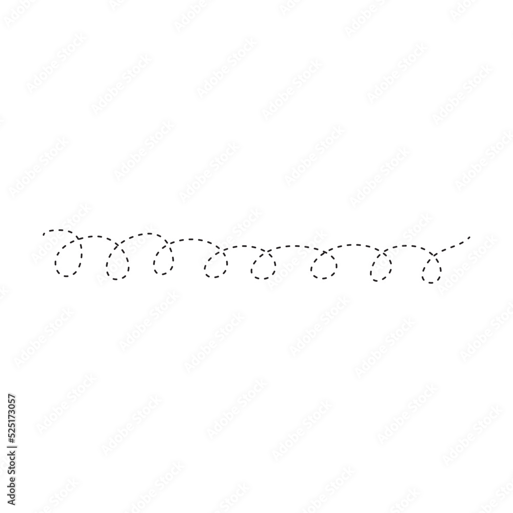 Prewriting tracing lines and curve shapes element for preschool ...