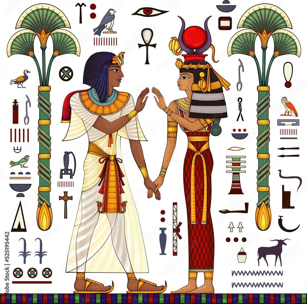 Egyptian ancient symbol.Religion icon.Egypt deiteis.Culture.Design ...