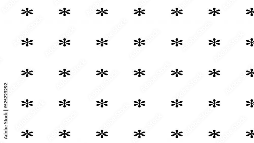 Anime Manga Style Pattern Background animation in 4K 60 FPS RGBA. Star ...