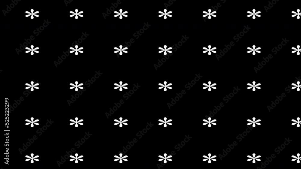 Anime Manga Style Pattern Background animation in 4K 60 FPS RGBA. Star ...