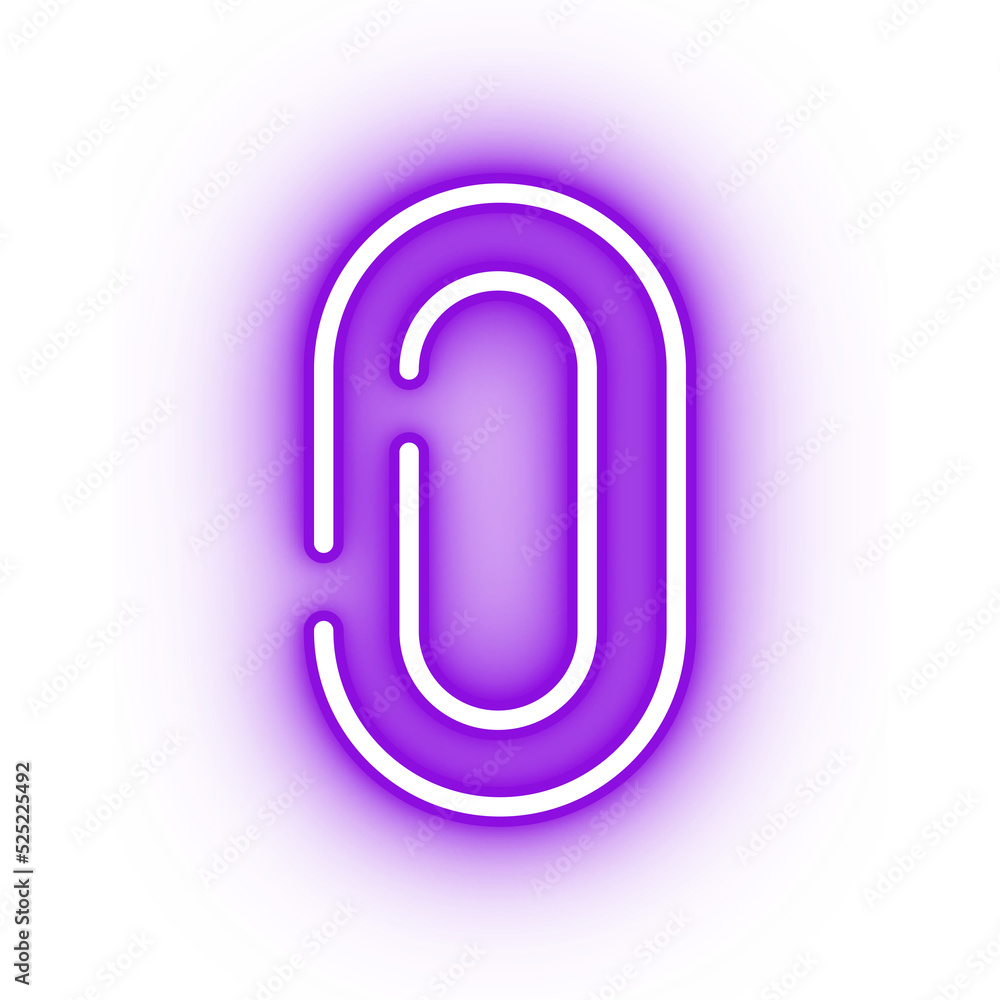 Neon alphabet O icon, glowing icon, glowing alphabet icon, glowing O ...