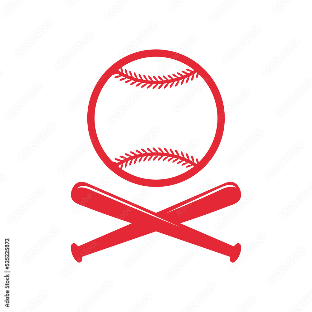 Vector sports monogram. Baseball ball text box Leave a place for the ...