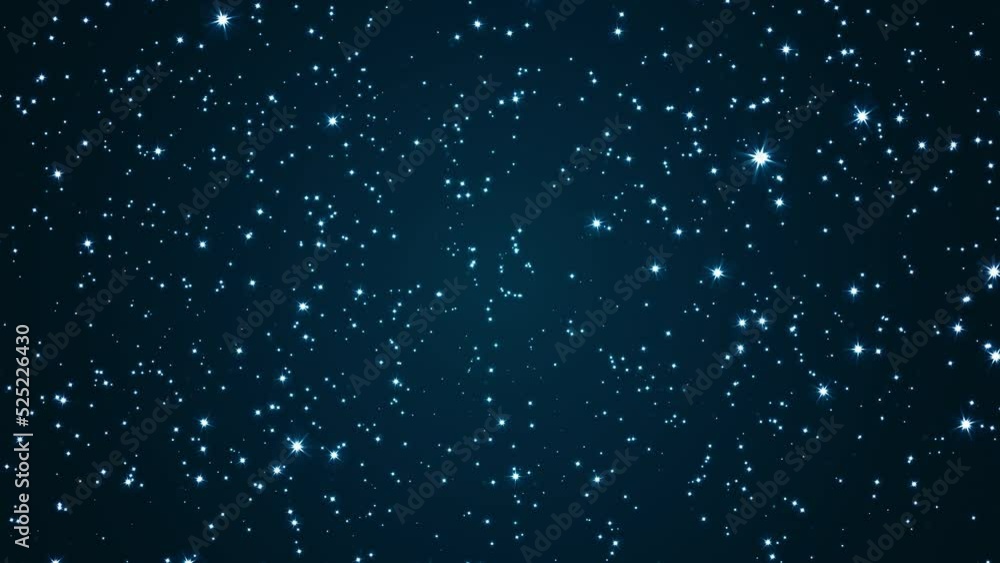 Beautiful loop floating moving glowing white stars particles Seamless ...