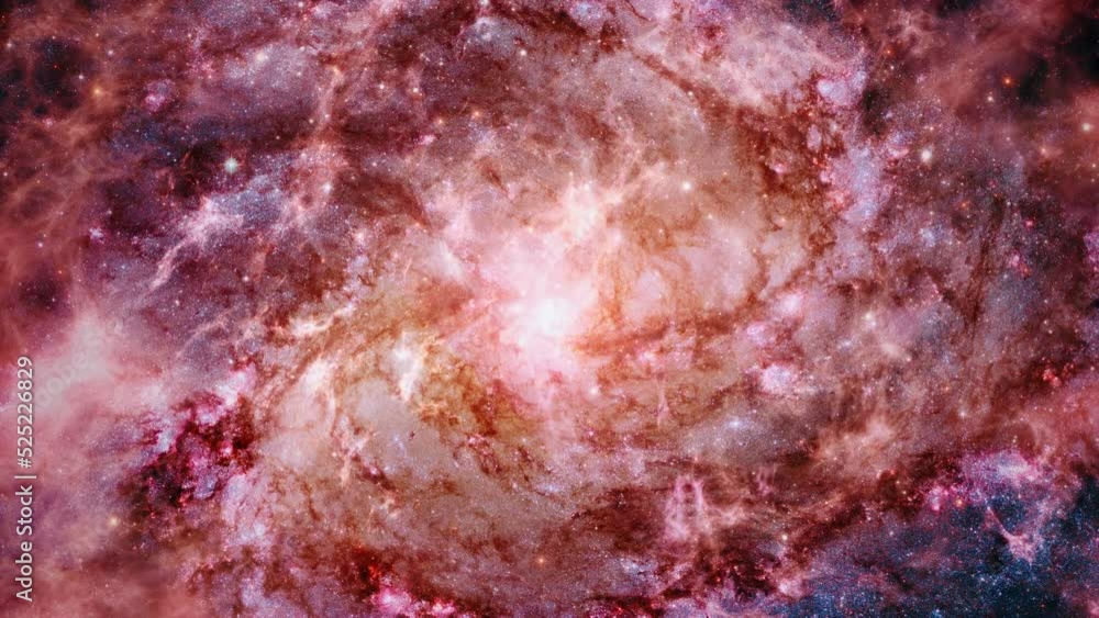 Seamless loop space nebula Travel nebula cloud in the Central Region of ...